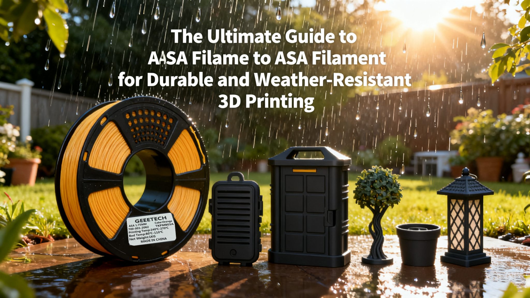 ASA Filament Guide: Durable, Weather-Resistant 3D Prints | Geeetech